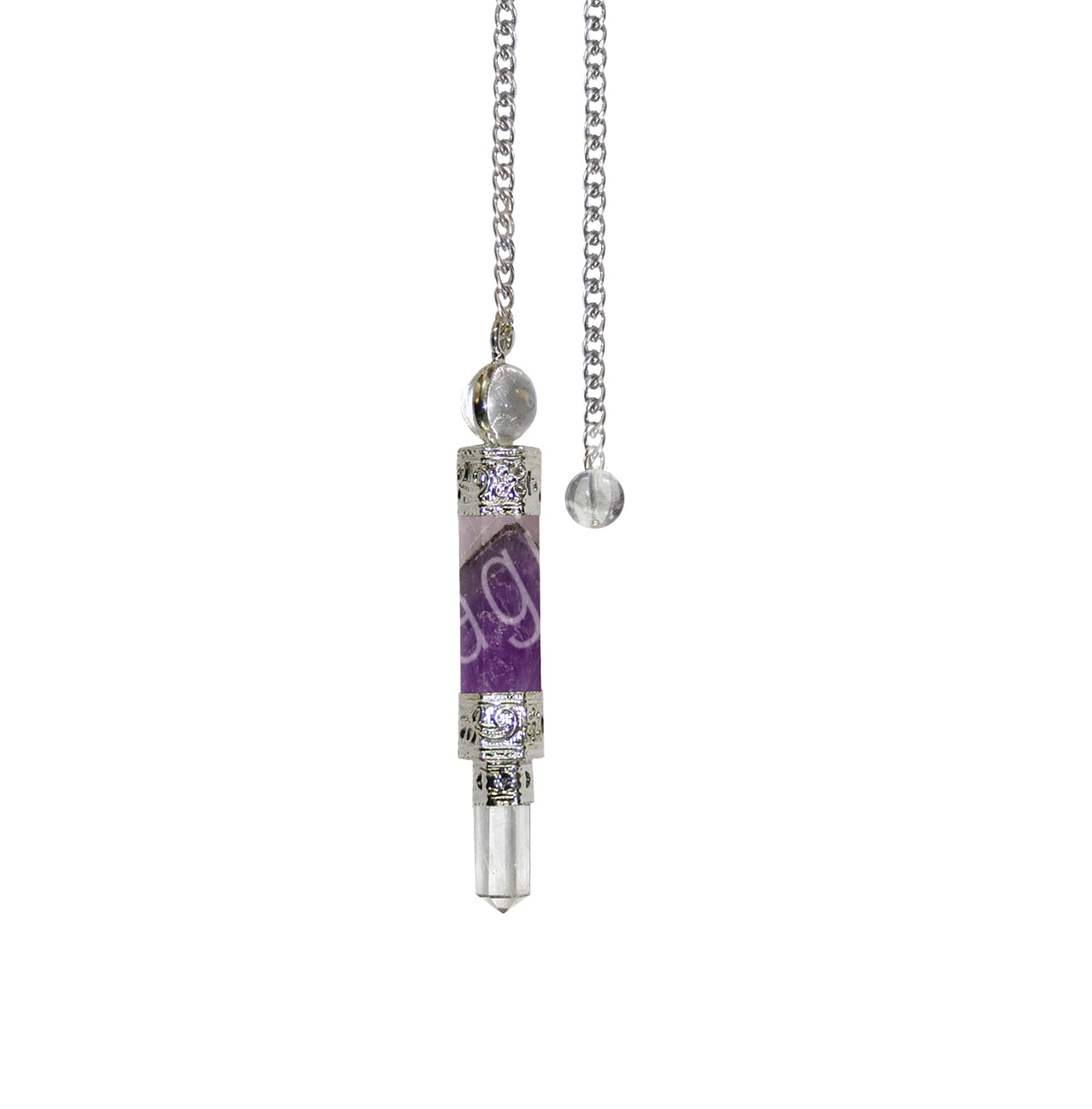 Pendulum Stone Wand with Plain Chain 10″L – Cha Cha Gifts