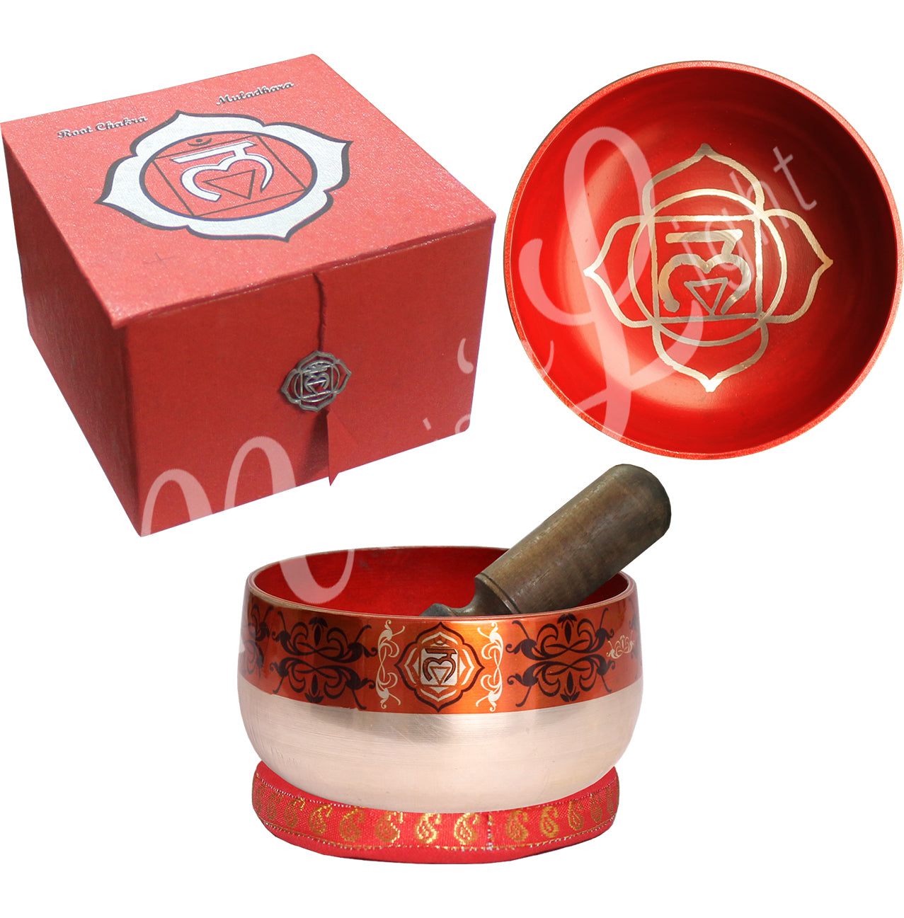 Singing Bowl Chakras with Box & Cushion 5″dia. – Cha Cha Gifts