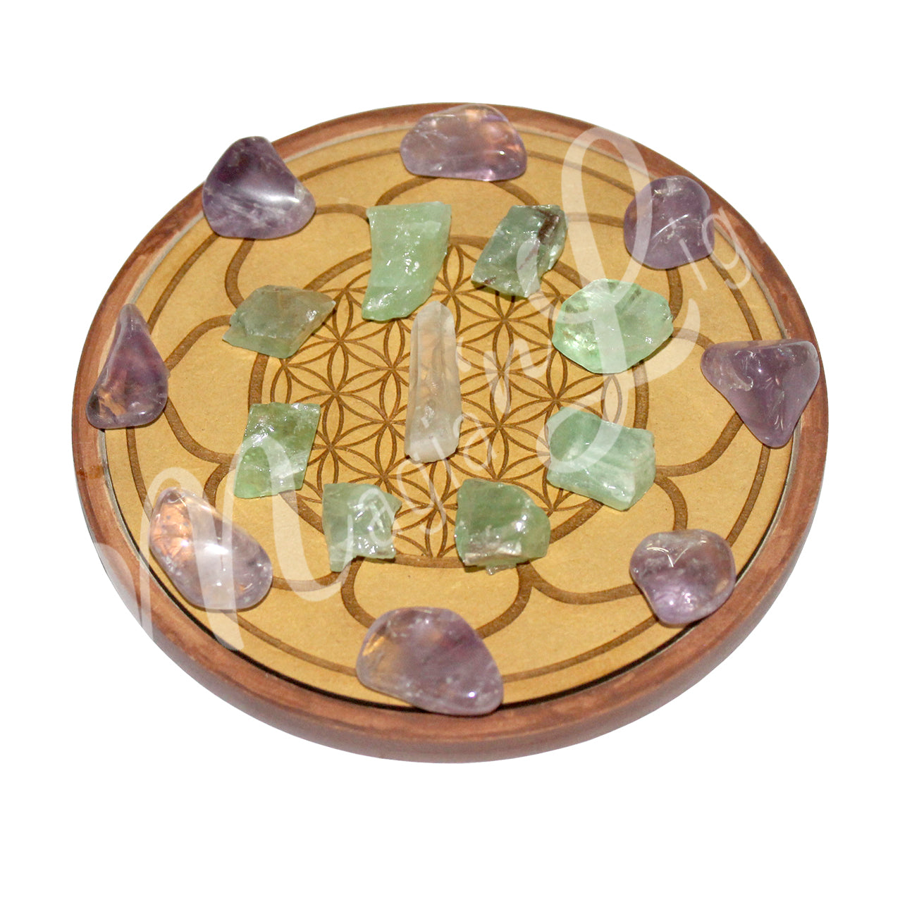 Crystal Grid Set w Stones for Healing 6"dia. – Cha Cha Gifts