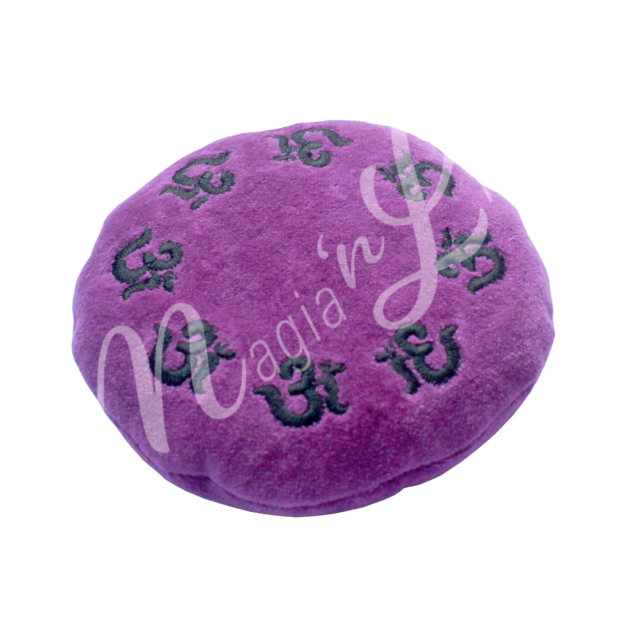 Cushion Purple Velvet with OM 4.75" dia. – Cha Cha Gifts