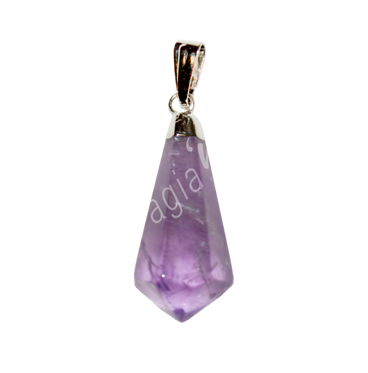Pendant Diamond Shape Amethyst 1.5" – Cha Cha Gifts