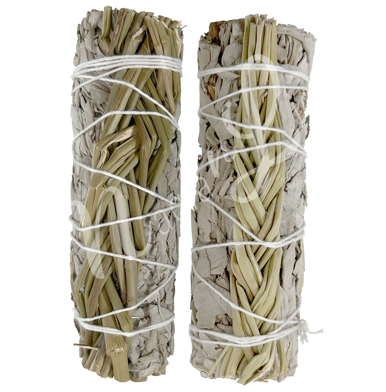 Smudge Stick White Sage & Sweetgrass 4″ – Cha Cha Gifts